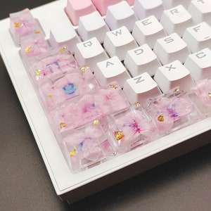 Cherry Blossom Keycap,arrow Keycaps,spacebar Keycap,pink Keycaps ...
