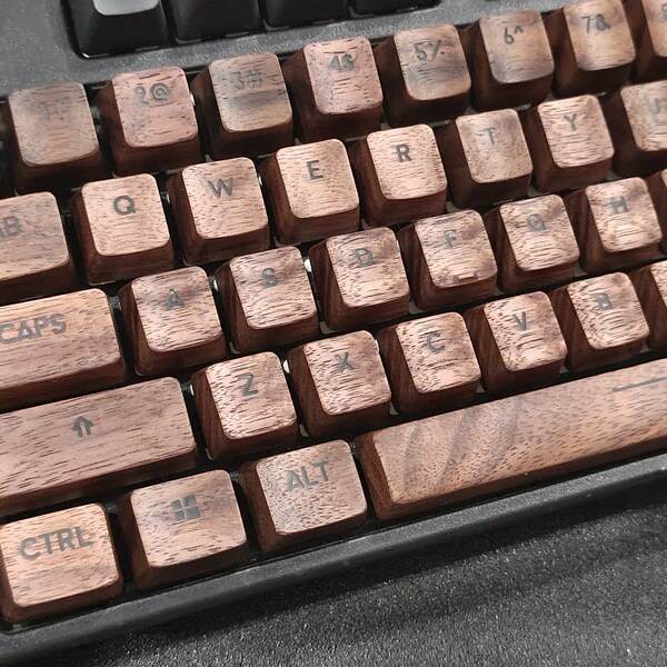 Wooden Keycaps - Etsy