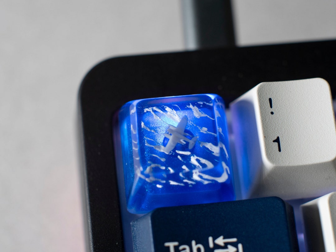 Plane Keycap SA Handmade Resin Artisan Keycap for Cherry MX - Etsy