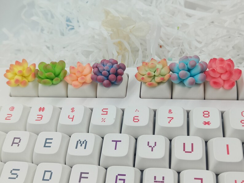 Succulent Plant Keycap Cute Mechanical Keyboard Artisan Keycap - Etsy