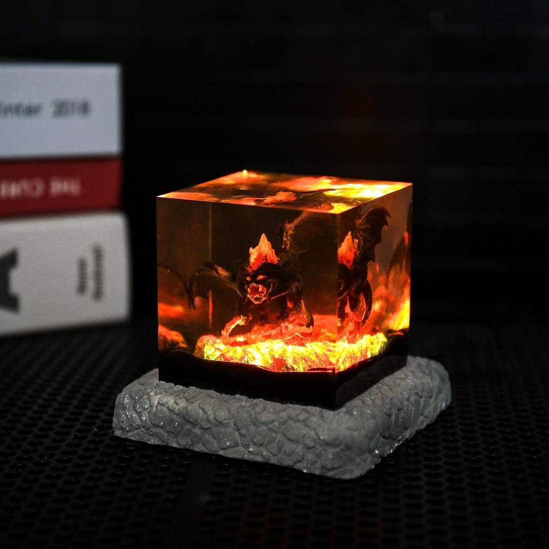 Lord of the Rings Balrog Resin Lamp Epoxy Resin Lamp,personalized Gift ...