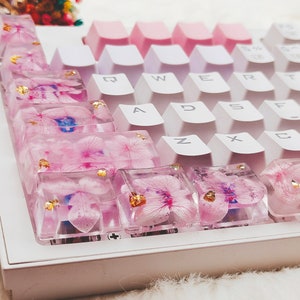 Cherry Blossom Keycap,arrow Keycaps,spacebar Keycap,pink Keycaps ...