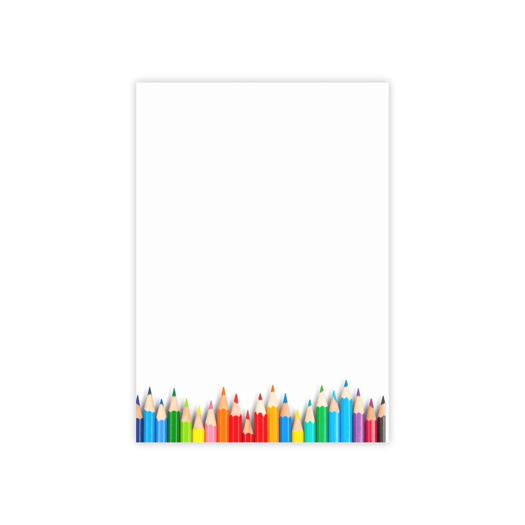 Color Pencil Post-it® Note Pads - Etsy