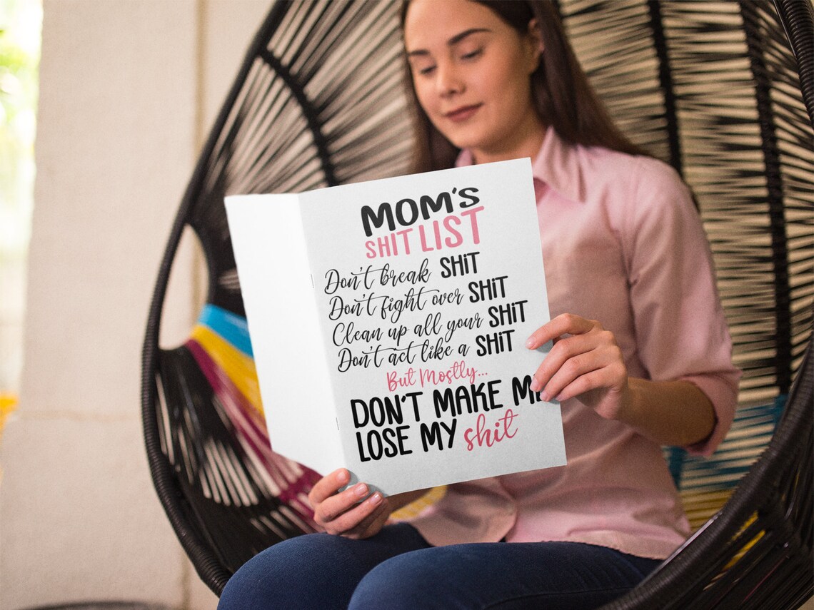 Mom's Shit List Humor Svg Png Eps Printable Svg Files for - Etsy