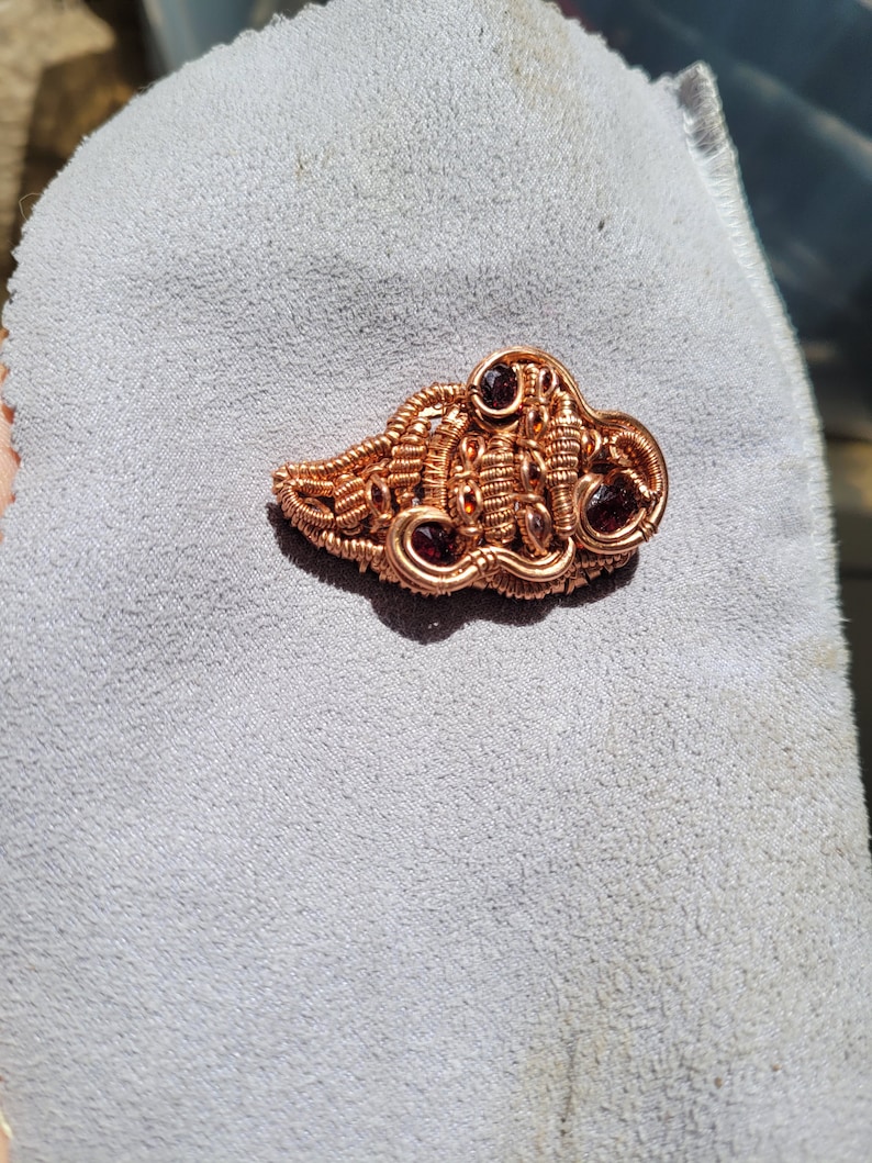 Akatsuki Cloud Crew Amulet Wire Wrapped Jewelry Garnet Natural ...