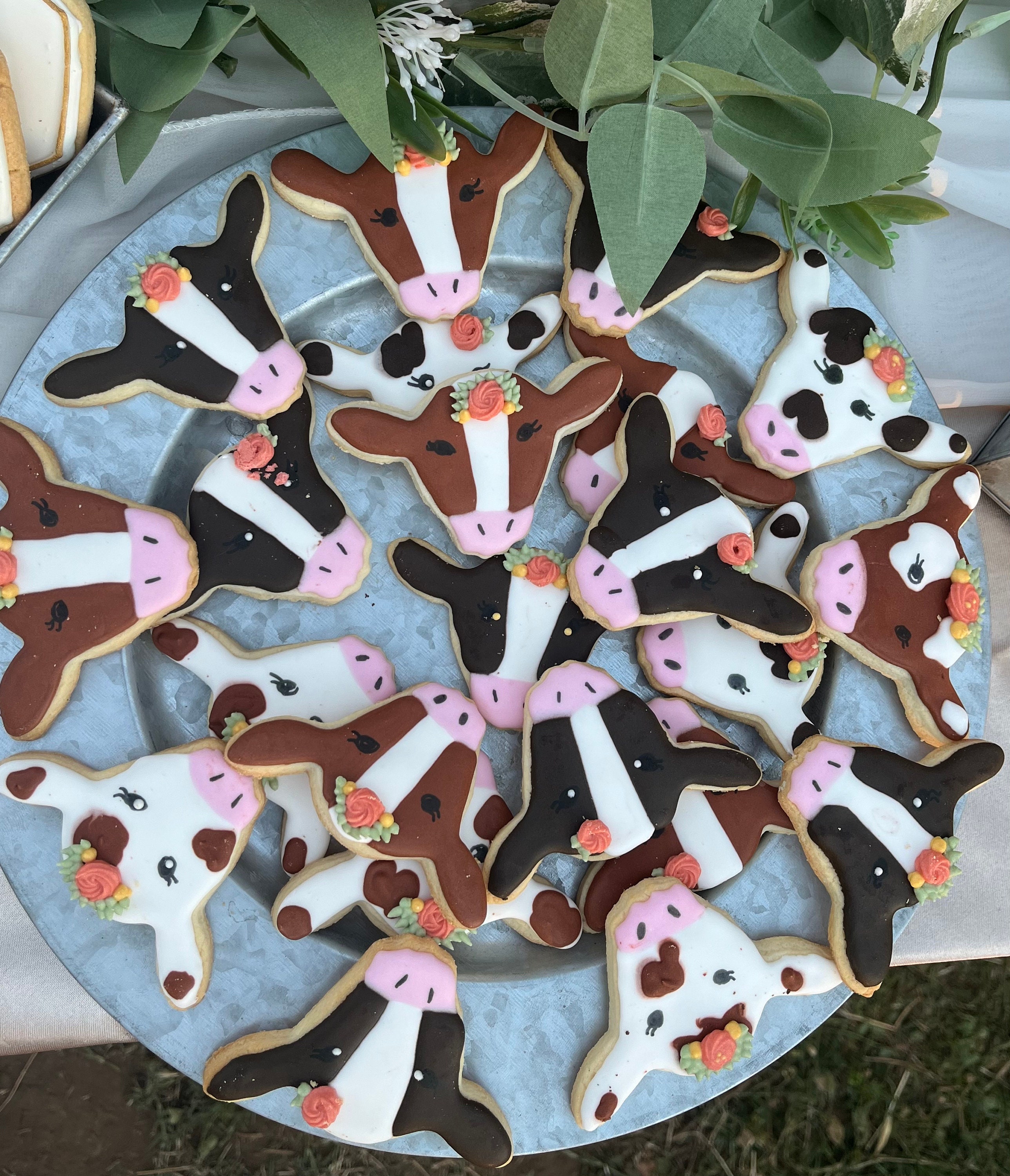 Cute Cow Cookies Cow Decorated Cookies Rustic Cookies Gluten Free ...