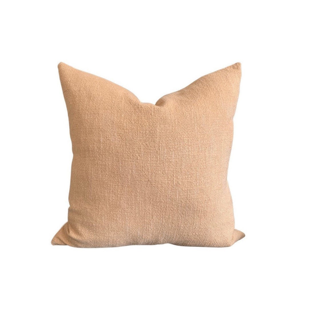 DUNE || Flaxen Pillow Cover, Farmhouse Throw Pillow, Golden Brown Tan ...