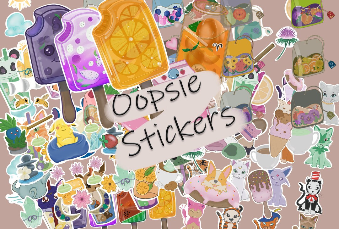 Oopsie Stickers Sticker Pack, Surprise Stickers, Mistake Stickers ...