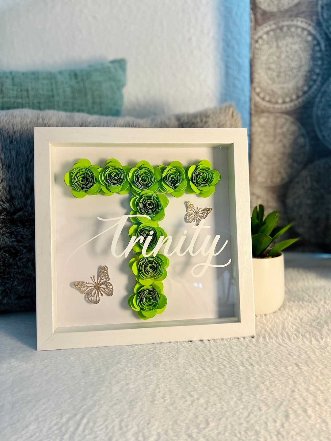 Letter Shadow Box - Etsy
