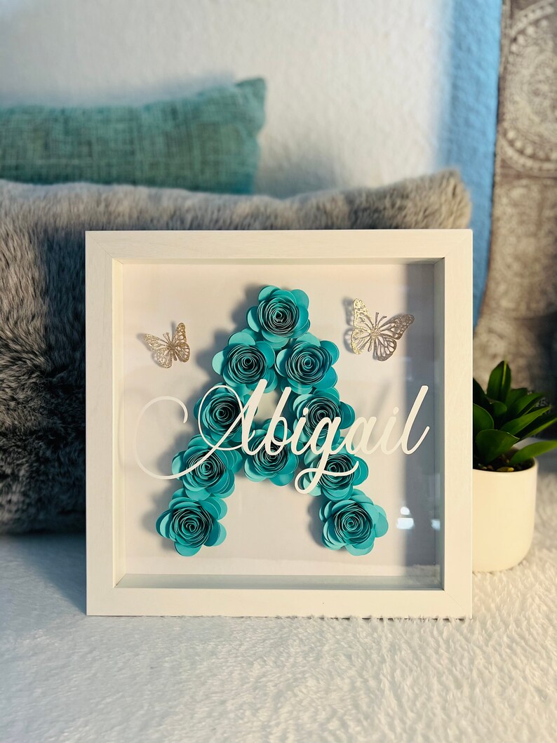 Letter Shadow Box - Etsy