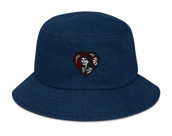 Embroidered Reaper Hat - Etsy