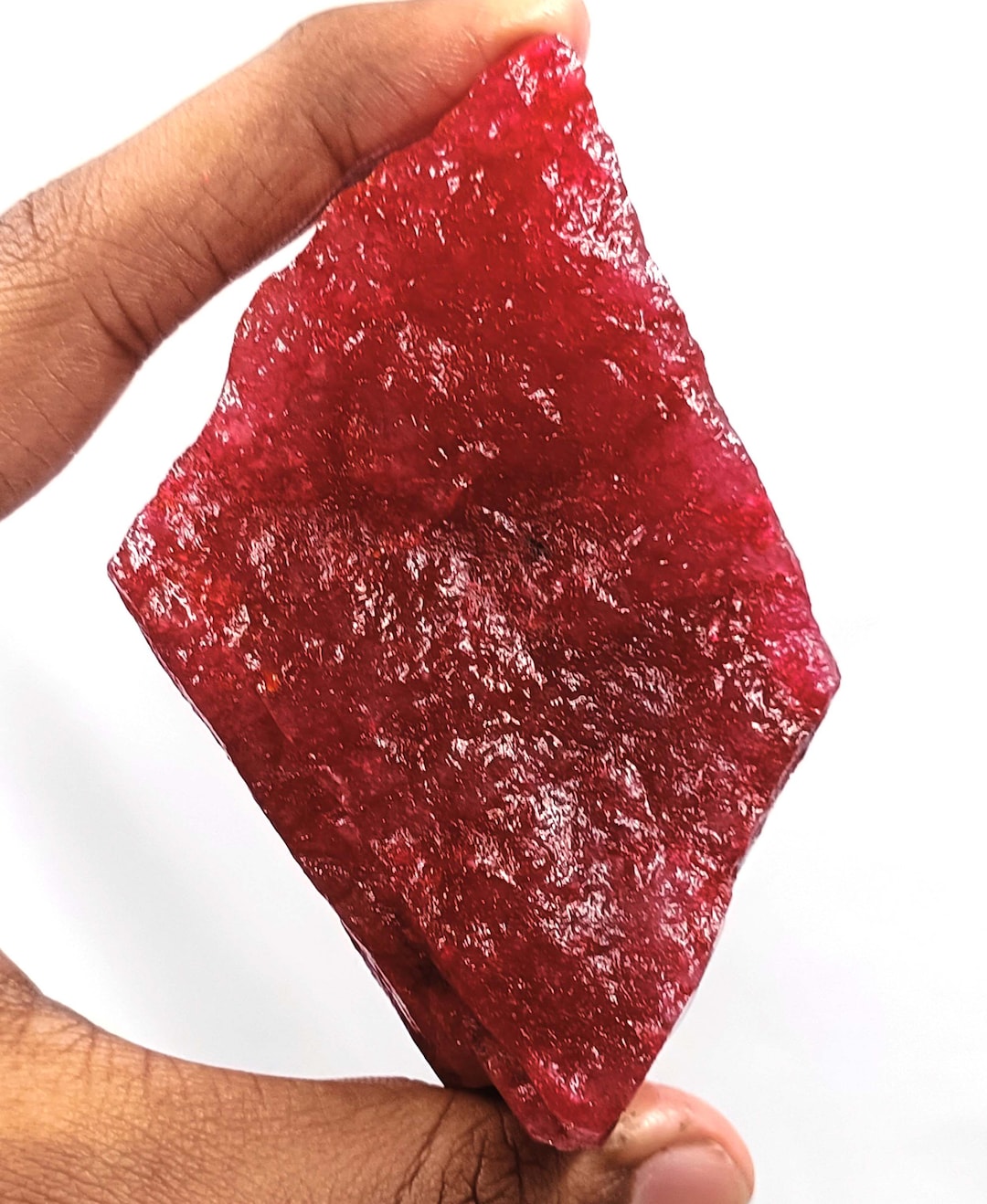 Ruby Natural African Ruby Blood Color Red Ruby Raw Uncut Rough Healing ...
