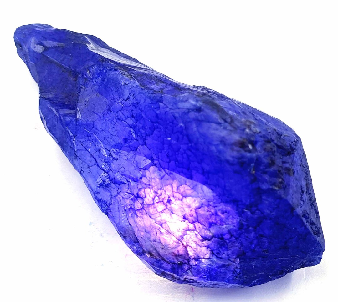 Sapphire Rare Collection Semi-transparent Big African Blue Sapphire Raw ...