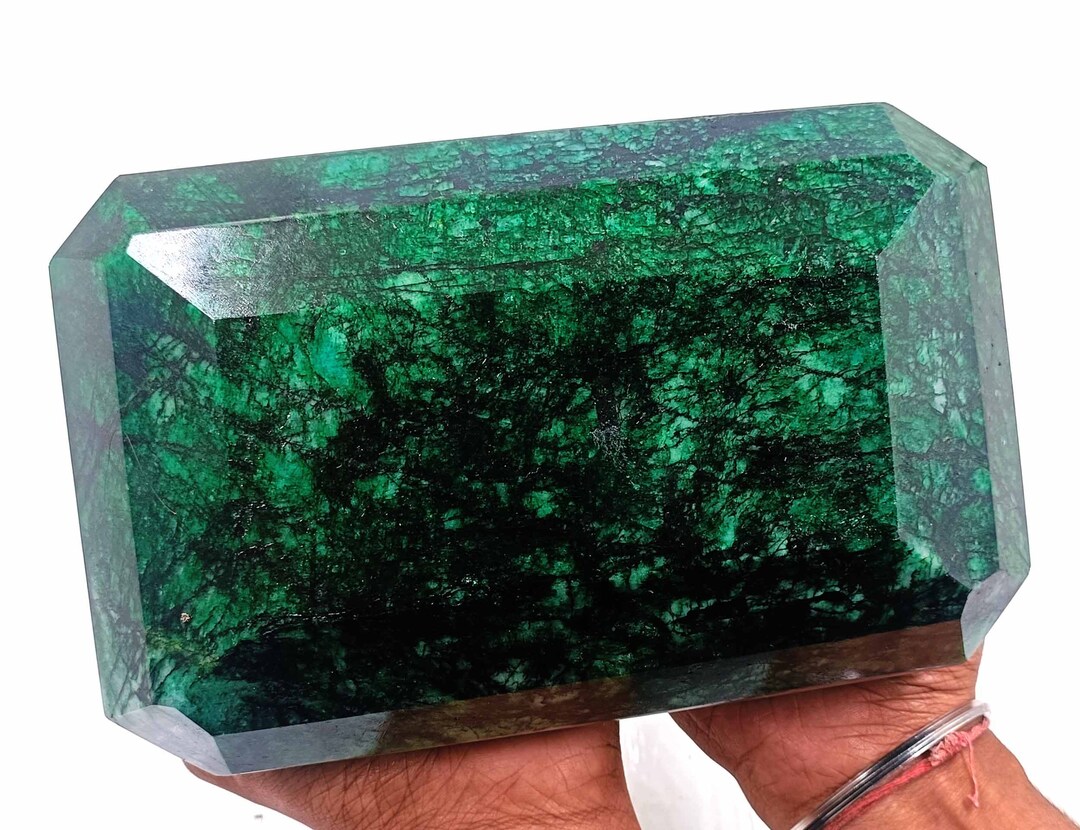 Emerald 25000 Carat Huge Green Emerald Transparency Opaque From Brazil ...