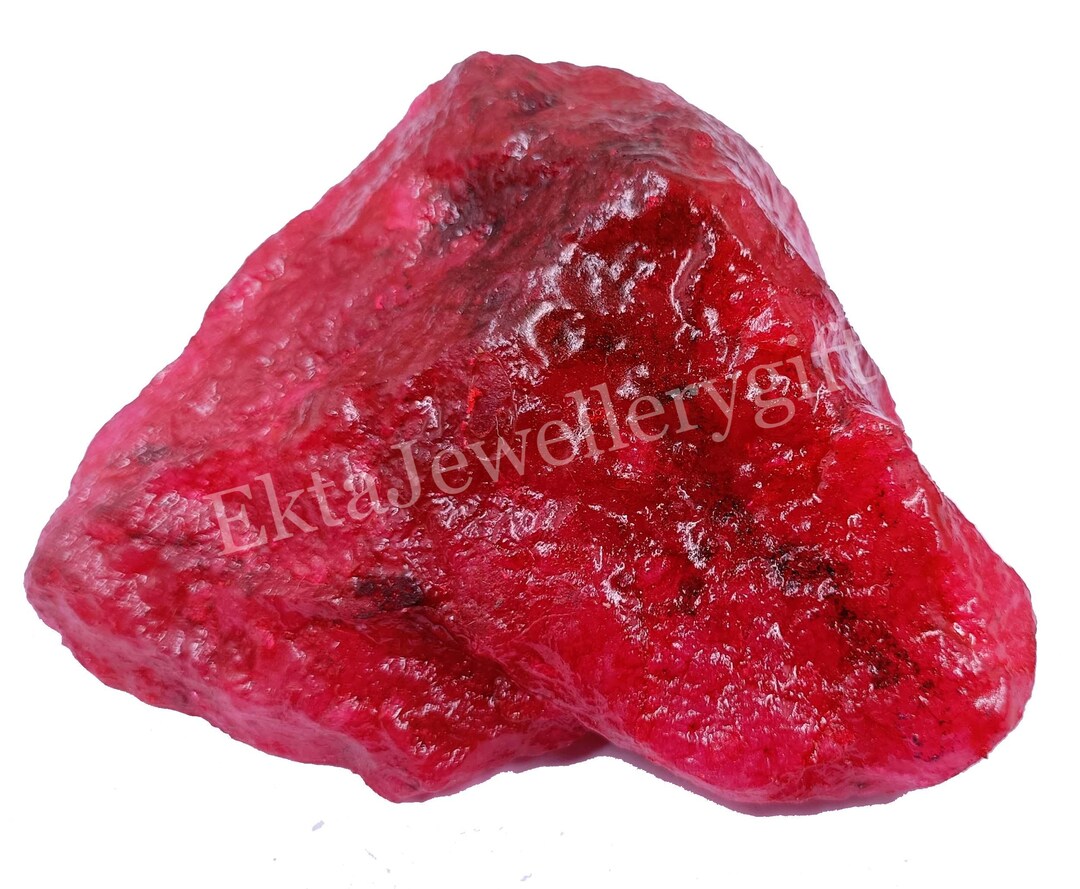 Red Ruby Natural Rough African Ruby Gemstone IGL Certified Loose ...