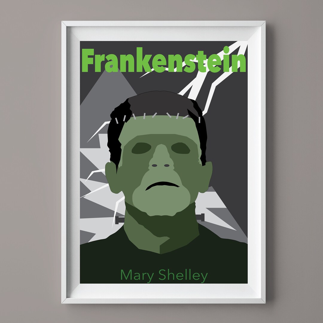 Frankenstein Print, Classic Horror Prints, Horror Prints, Halloween ...