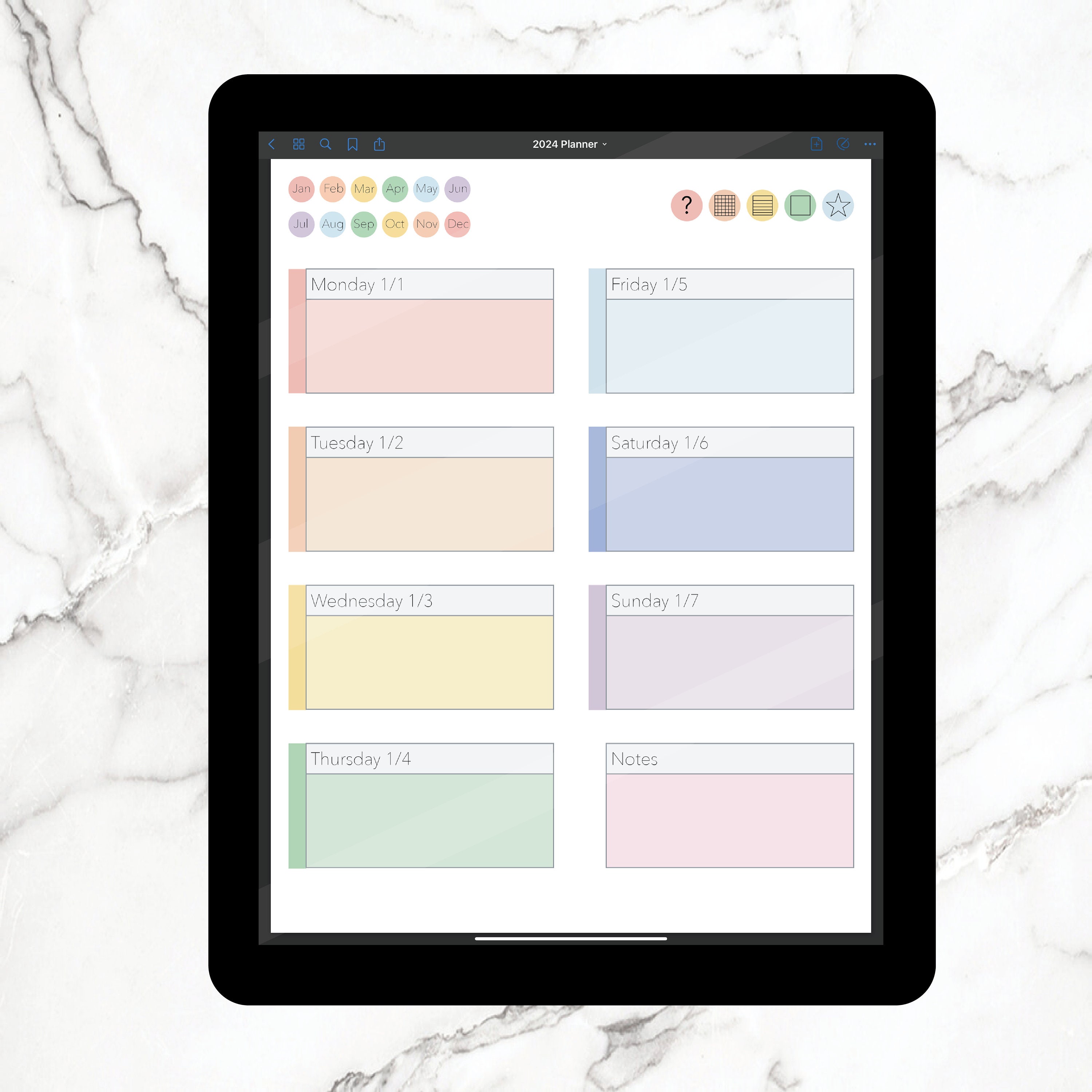 2024 Digital Planner Good Notes Planner Notability Planner - Etsy