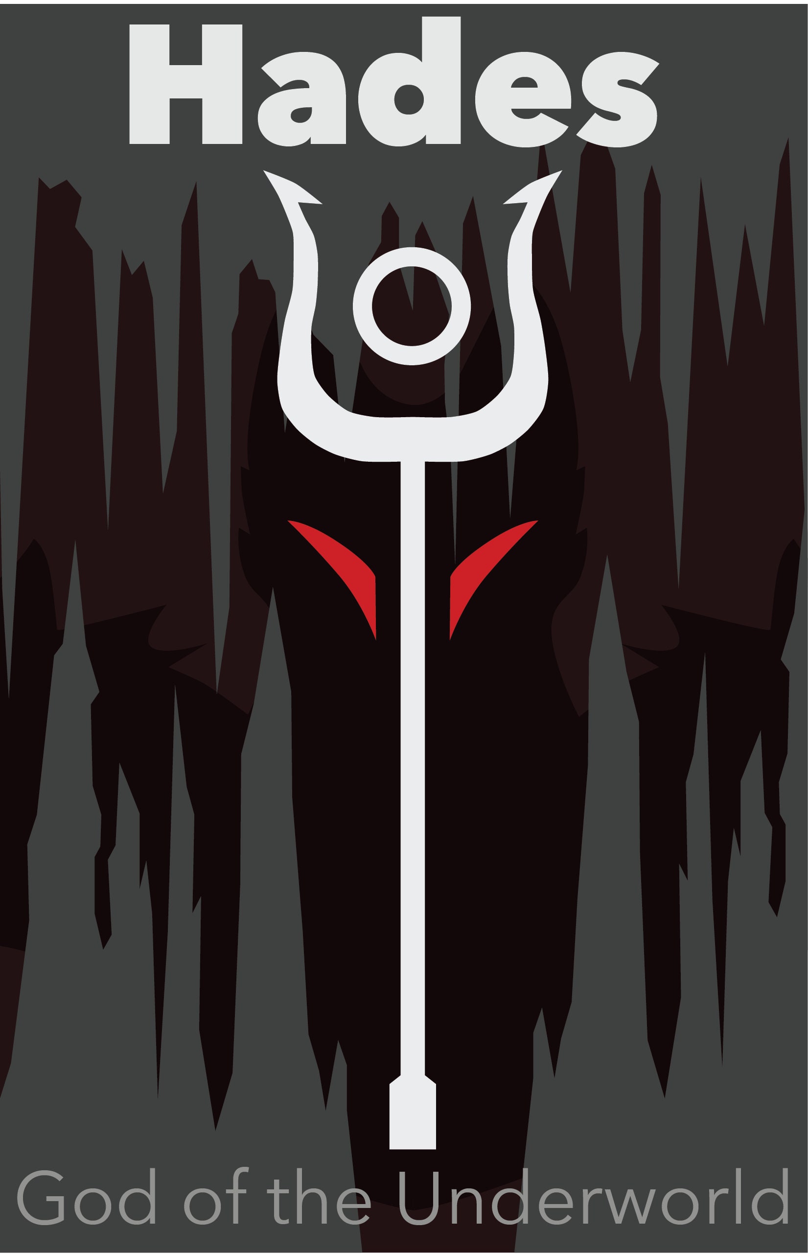 Hades Print, Greek Mythology Prints, Cerberus Print, History, Home ...