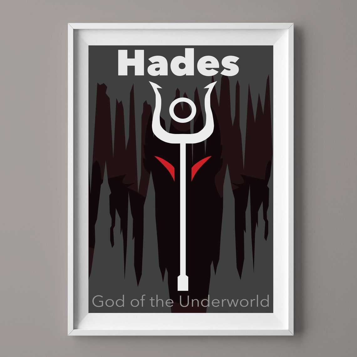 Hades Print, Greek Mythology Prints, Cerberus Print, History, Home ...