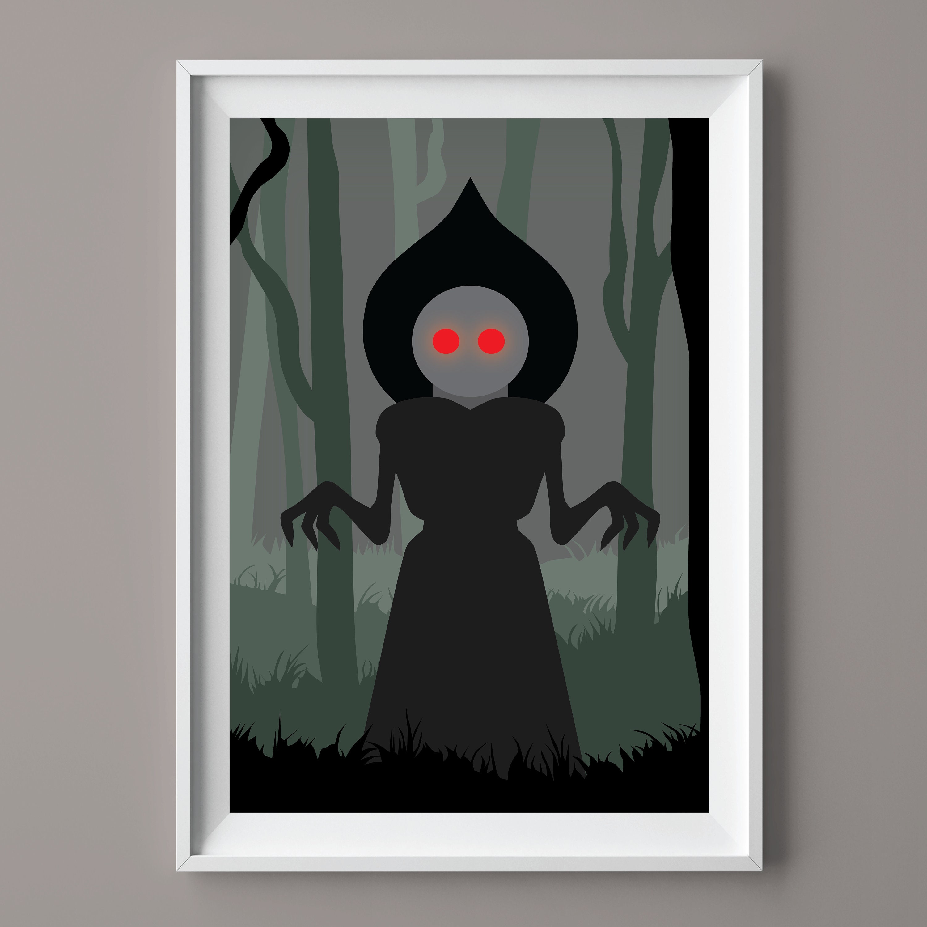 Flatwoods Monster Cryptid Print Monsters Living Room Decor - Etsy