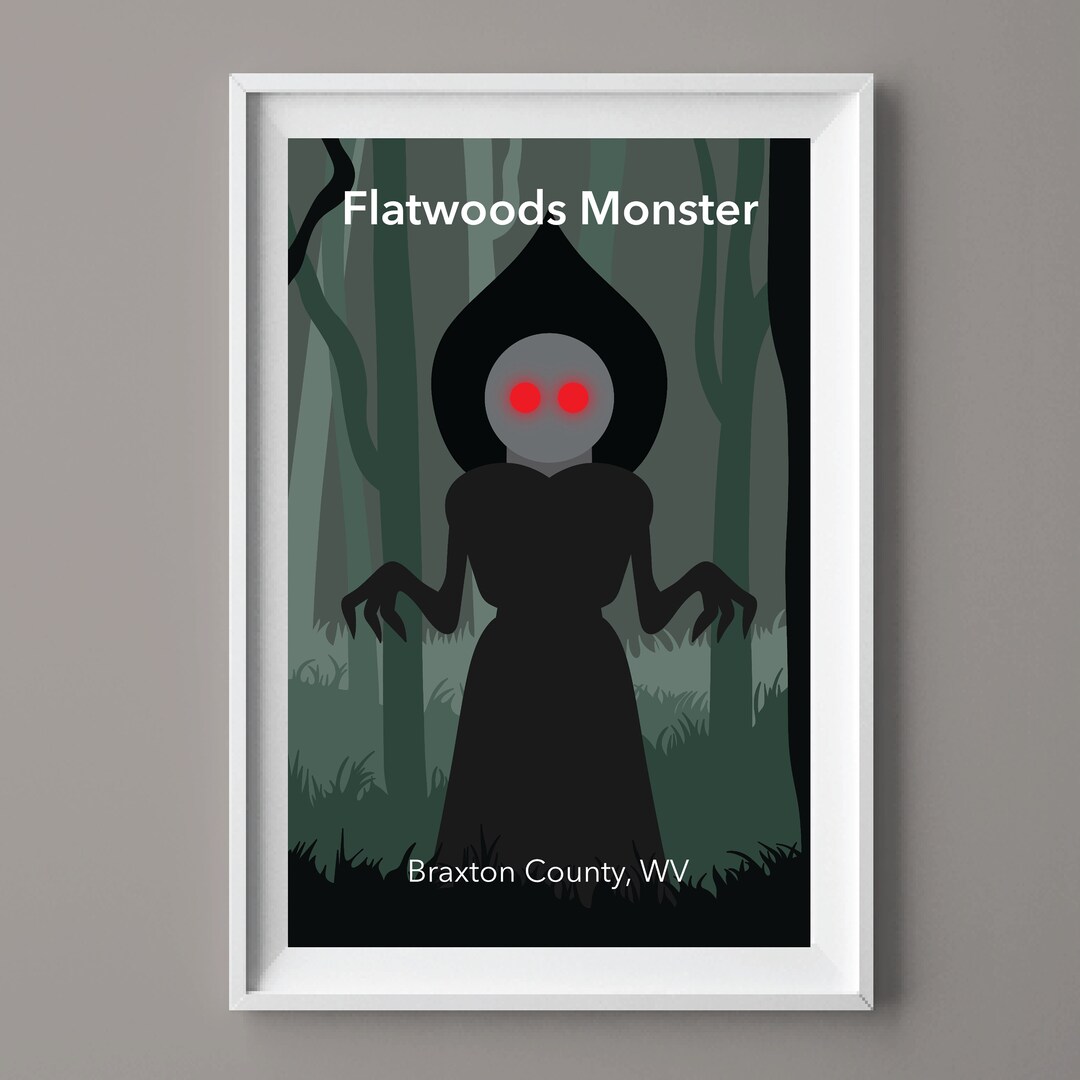 Flatwoods Monster, Cryptid Print, Monsters, Living Room Decor, Home ...