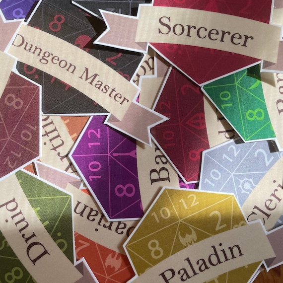 Dungeons and Dragons Vinyl Stickers Car Decal Laptop Decal - Etsy