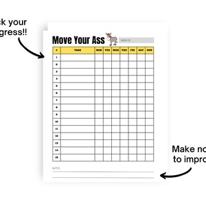 Weekly Checklist Motivational Chore Chart - Etsy