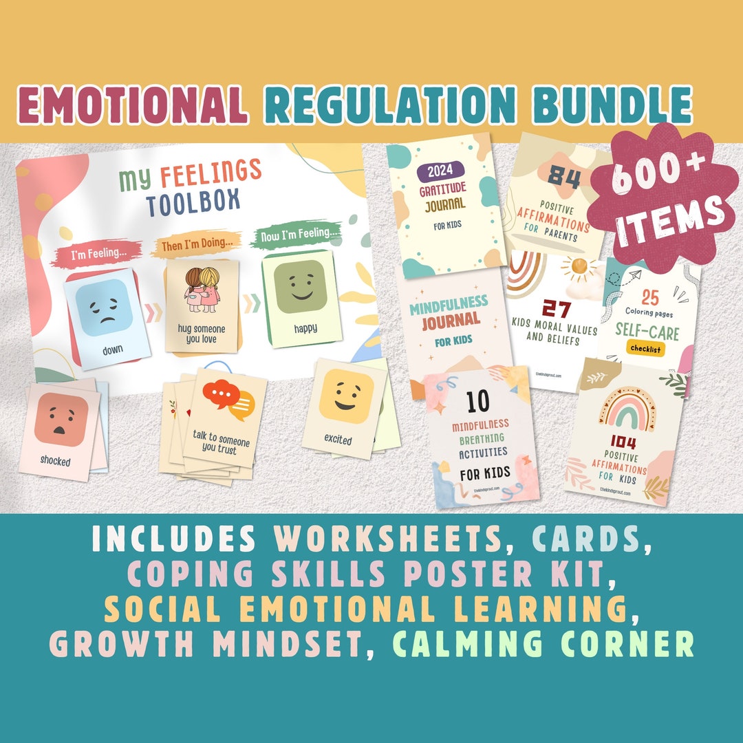 Emotional Regulation Bundle for Kids and Parents Digital Download - Etsy