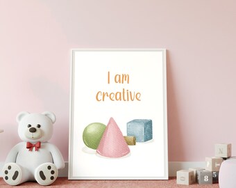 I Am Creative Poster - Etsy