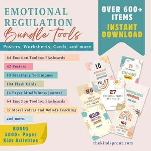 Emotional Regulation Bundle for Kids and Parents Digital Download - Etsy