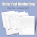 Better Fast Handwriting - Practice Worksheets for Adults (+ A Free One ...