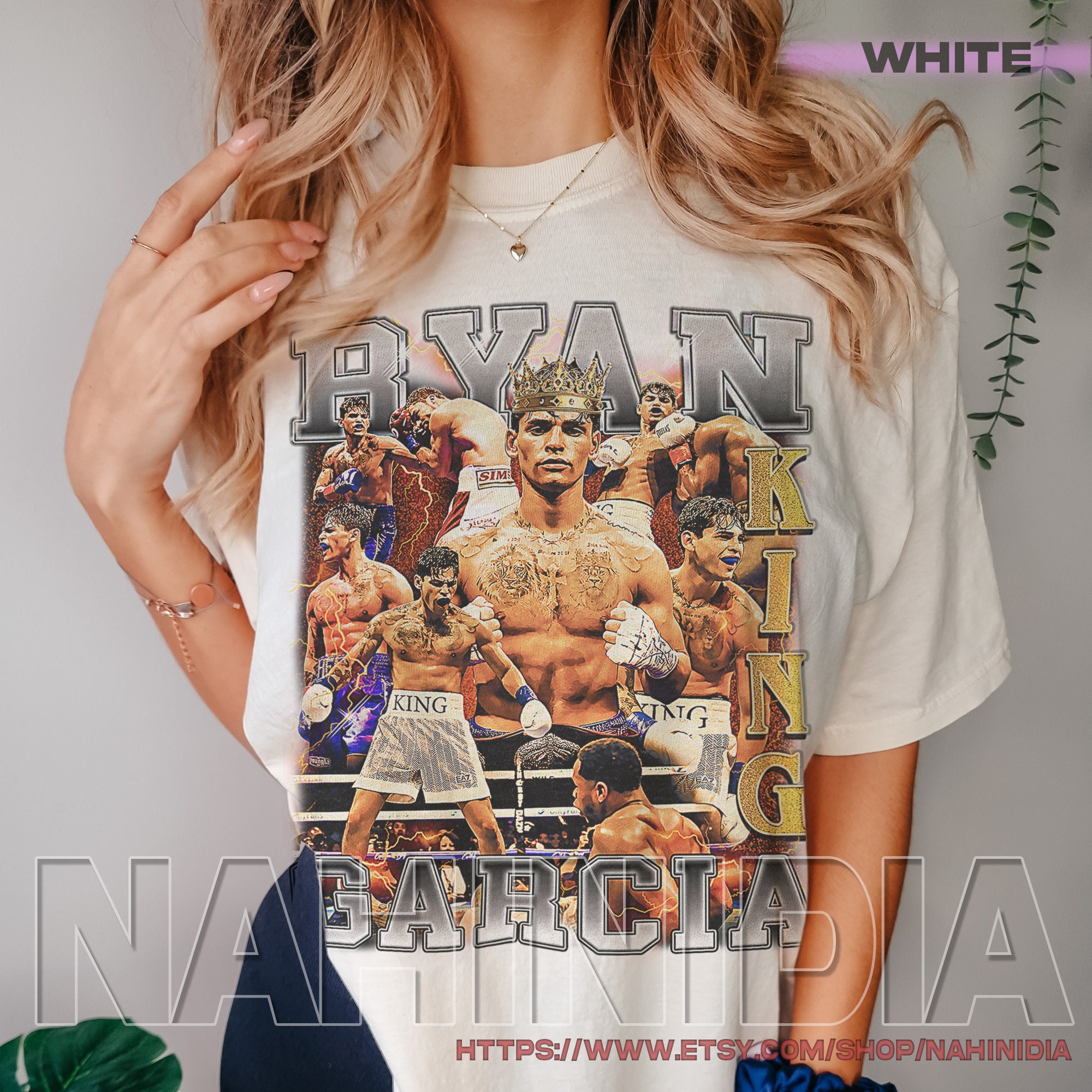Vintage King Style Ryan Garcia Comfort Colors T Shirt, Boxing Shirt ...