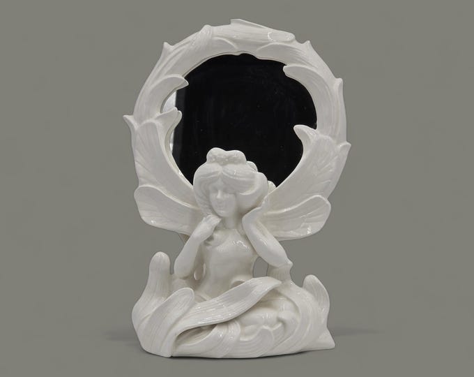 Fitz and Floyd Art Nouveau Mermaid Fairy Vanity Mirror - Etsy