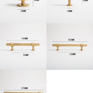 Knurled Texture Cabinet Handles Pull, Satin Brass Door Handles, Modern ...