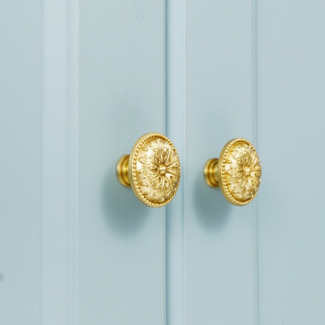 Buy Brass Decorative Cabinet Knobs French Style Furniture Knobs Online ...