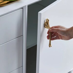 Golden Man Knobs Brass Cabinet Pull Handle Art Deco Handles Knob ...