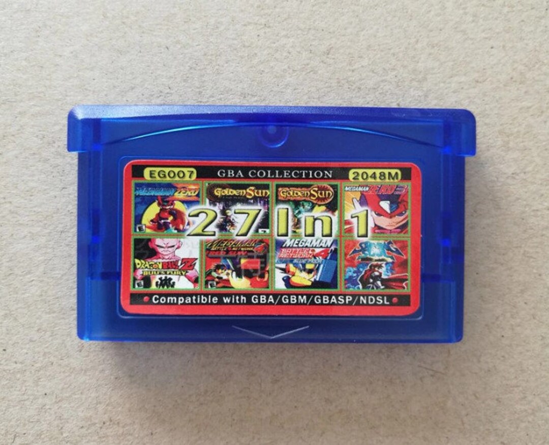 27 in 1 Game Cartridge Nintendo Gameboy Advance SP GBM 32 Bit - Etsy