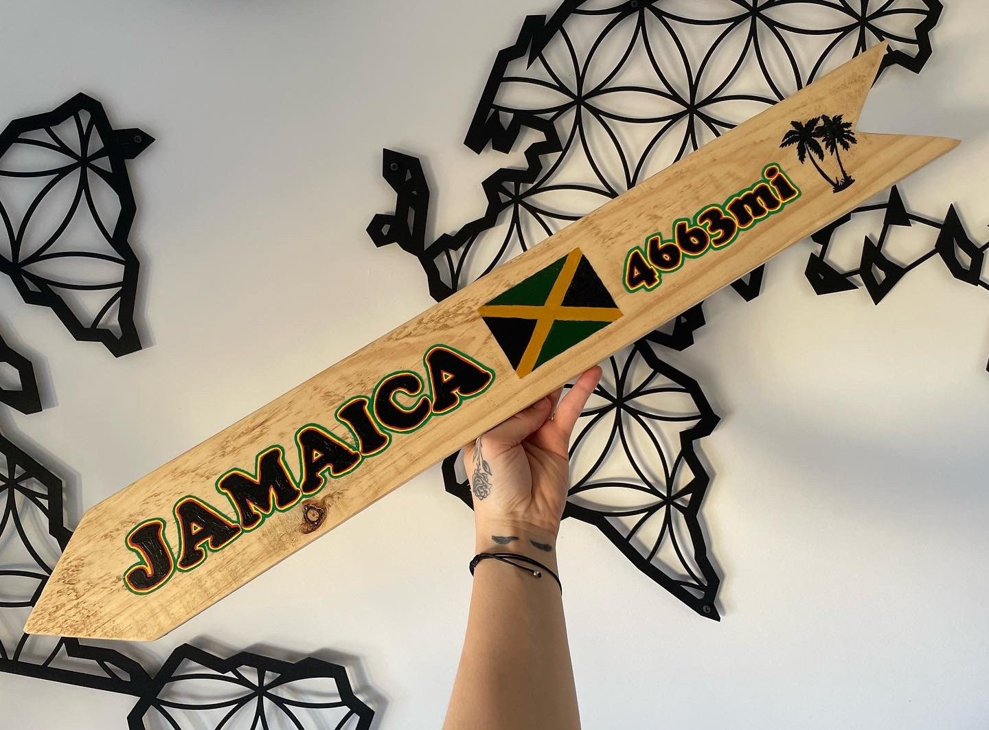 Personalised Hand Painted Directional Travel Sign Garden - Etsy