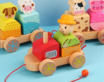 Farm Animal Blocks | Etsy