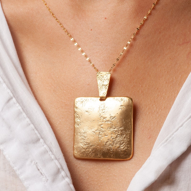 Square Pendant - Etsy