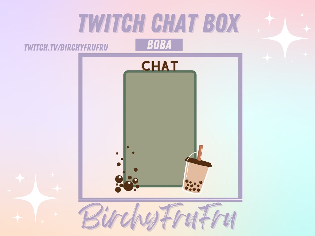 Twitch Boba Chat Box - Etsy