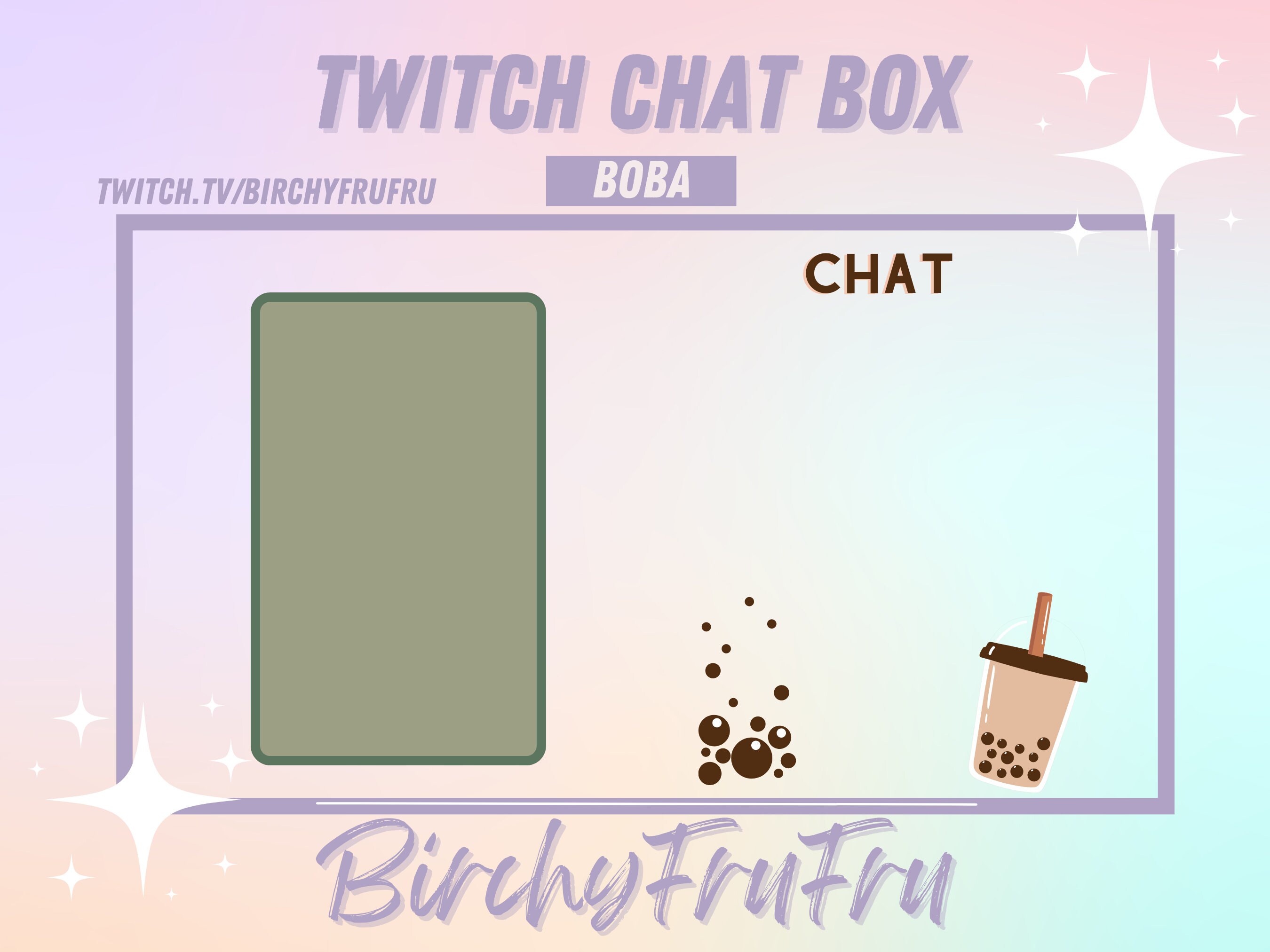 Twitch Boba Chat Box - Etsy