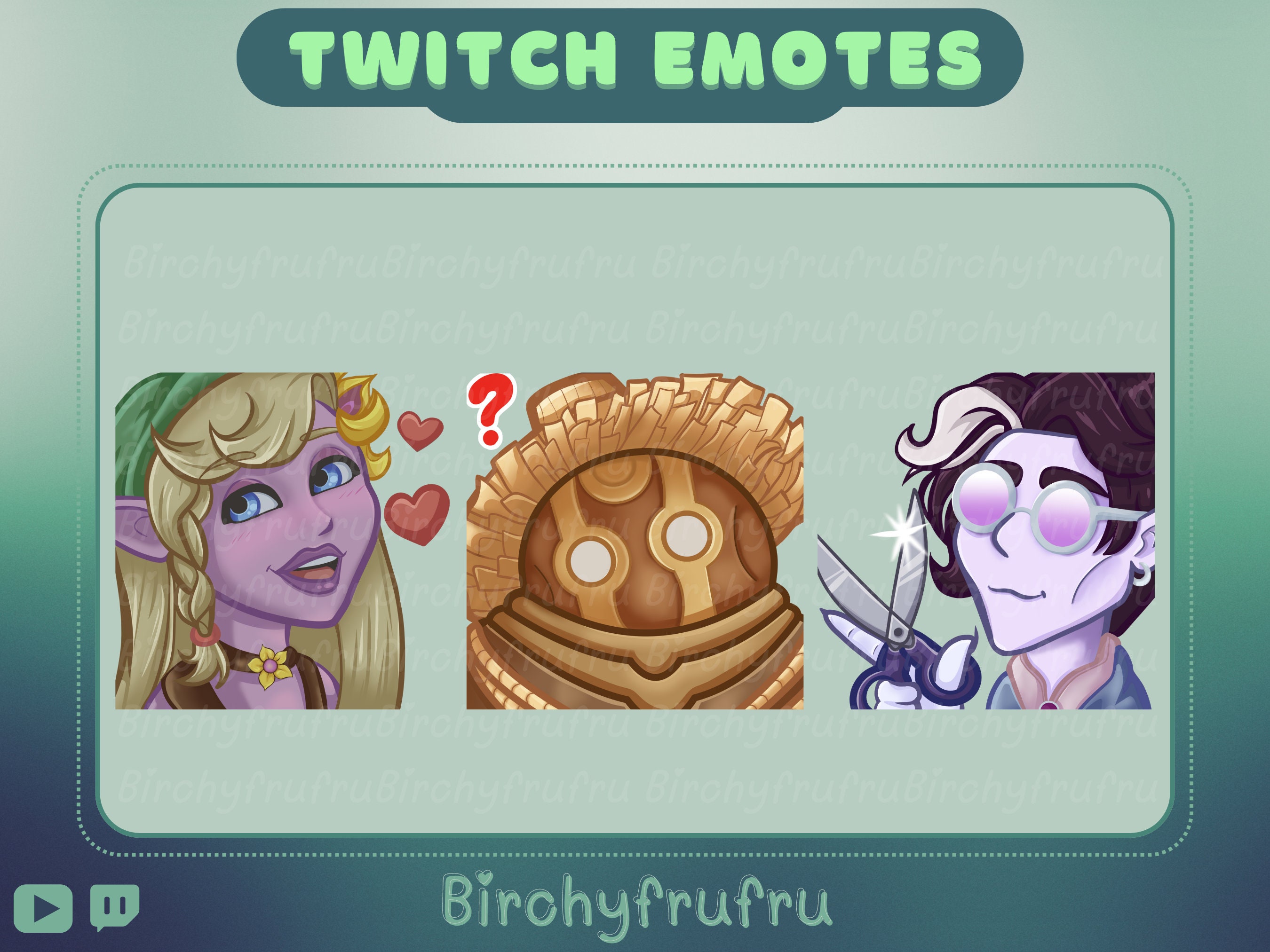Palia Emotes for Twitch and Discord Set 02 | Tish Einar Jel - Etsy