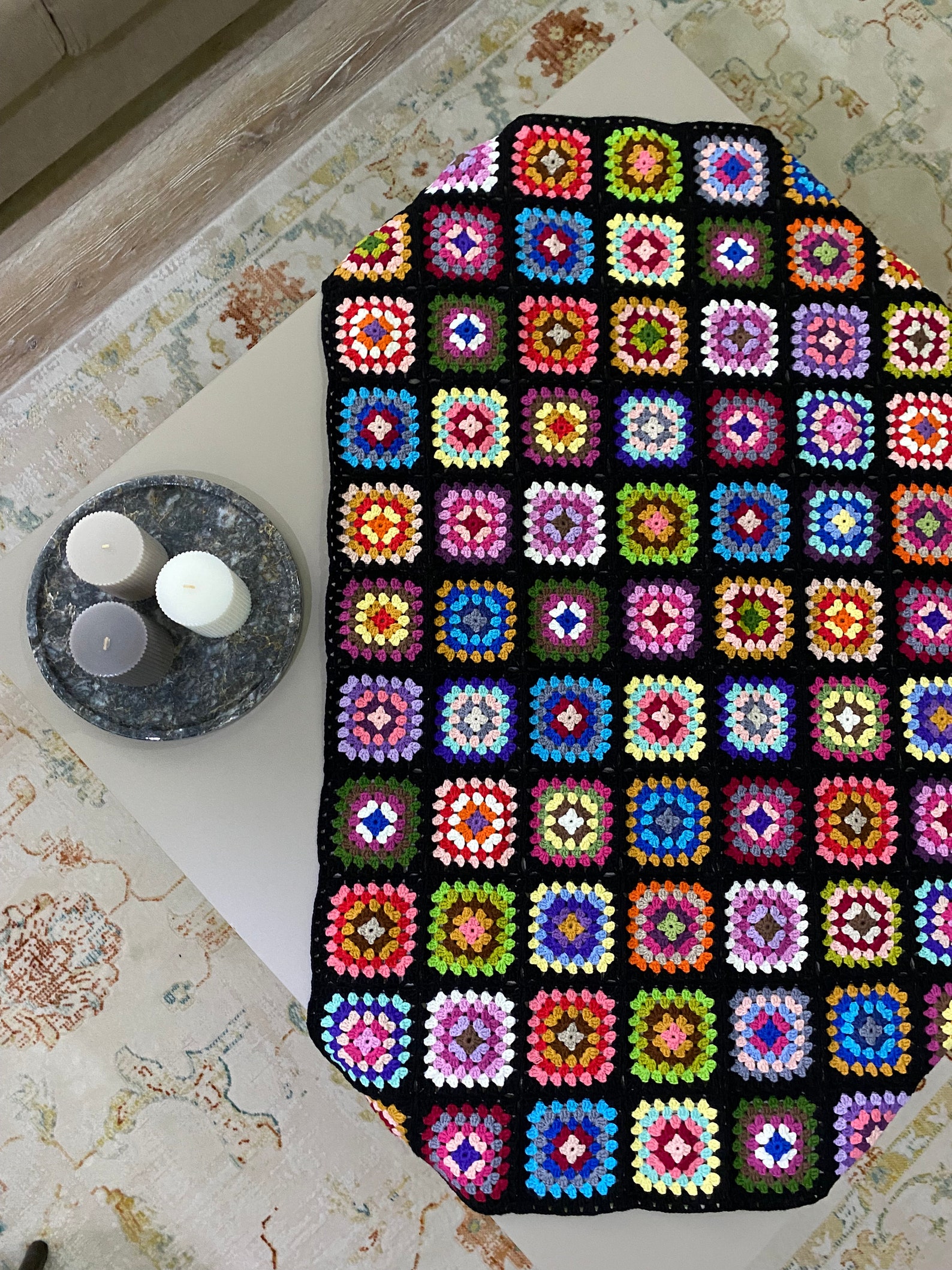 Crochet Blanket Handmade Granny Square Crochet Blanket - Etsy