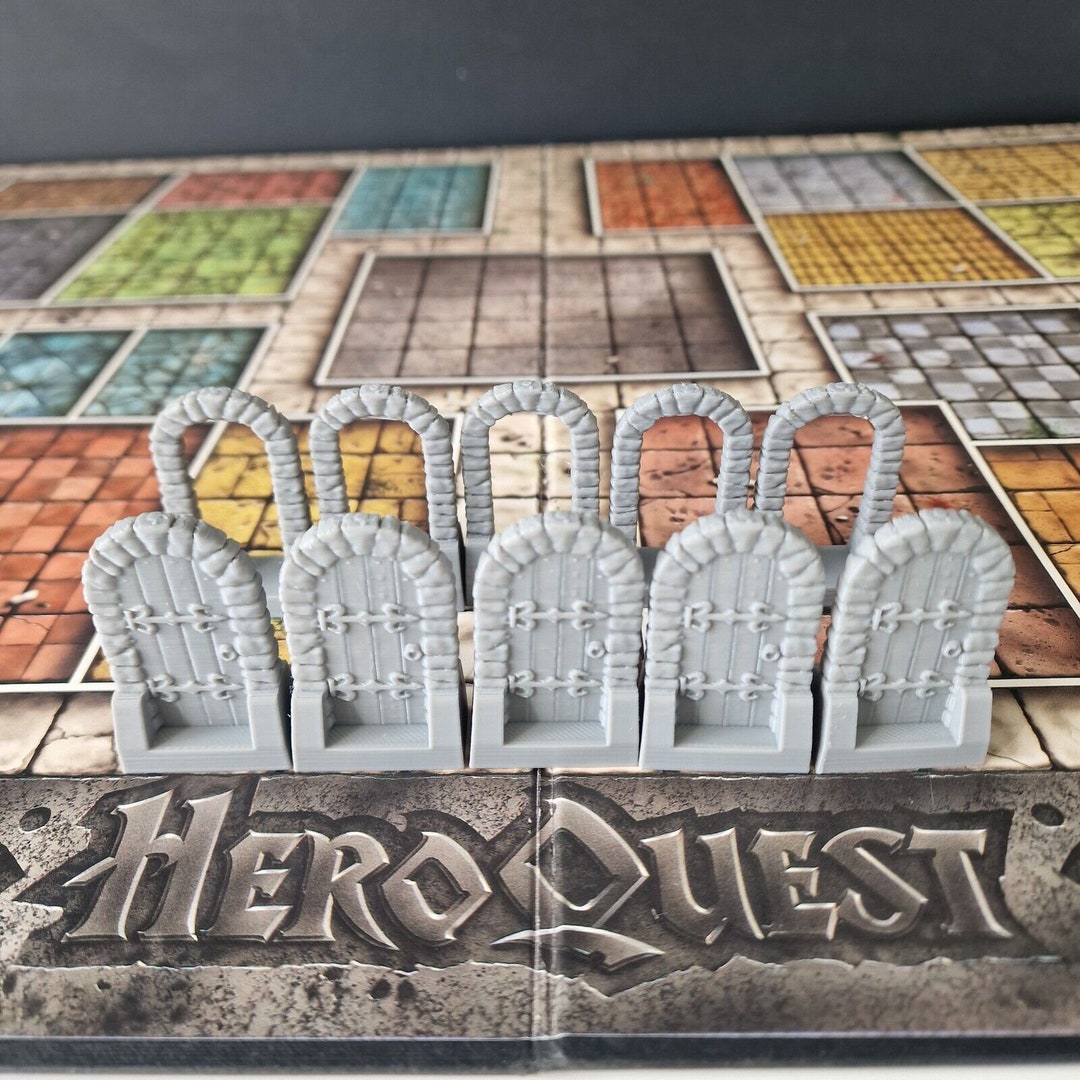 Heroquest Board Game Plastic Doors - 5x Closed & 5x Open Doors - Games ...