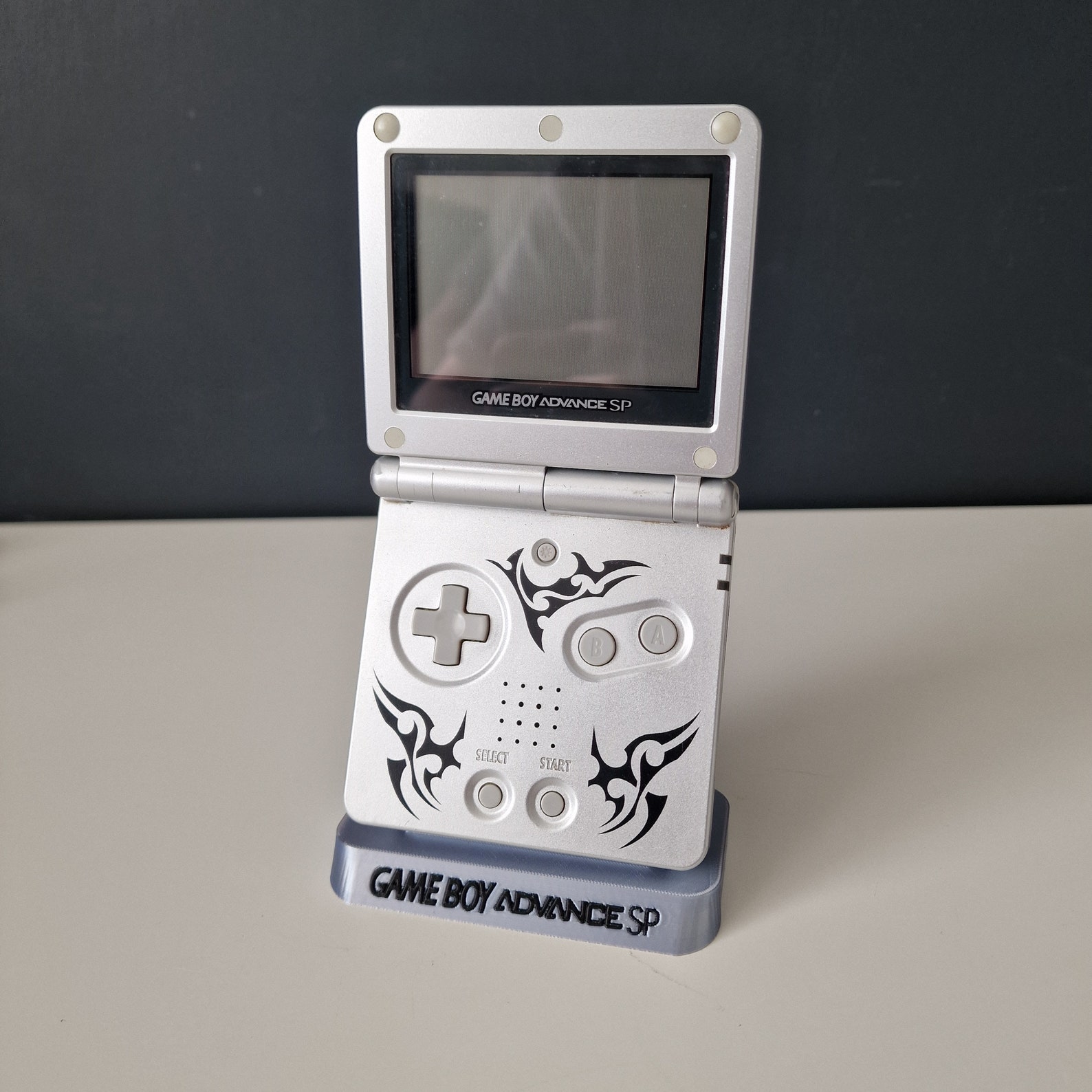 GBA SP / Gameboy Advance SP Console Display Stand Holder - Silver or ...