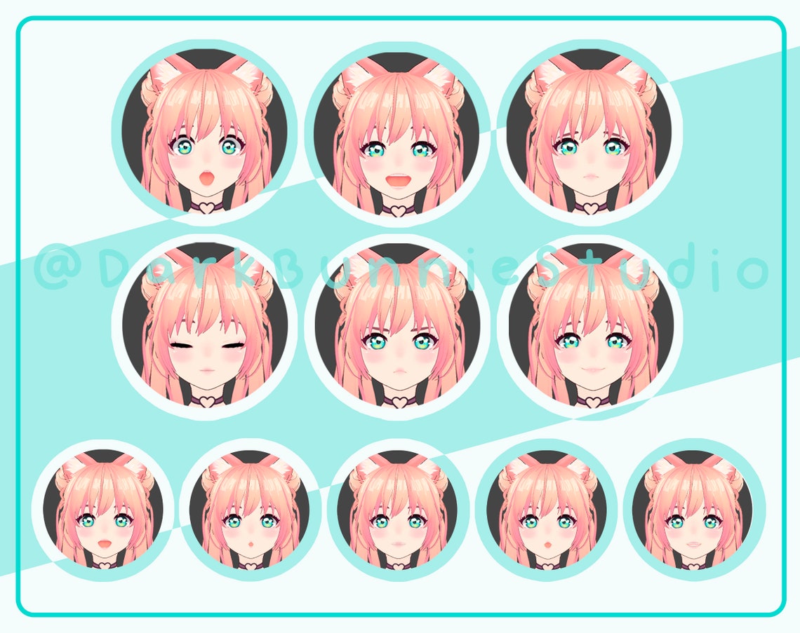 Premade 3D VTUBER Model Adoptable 52 BLENDSHAPES for Iphone/ipad VRM ...