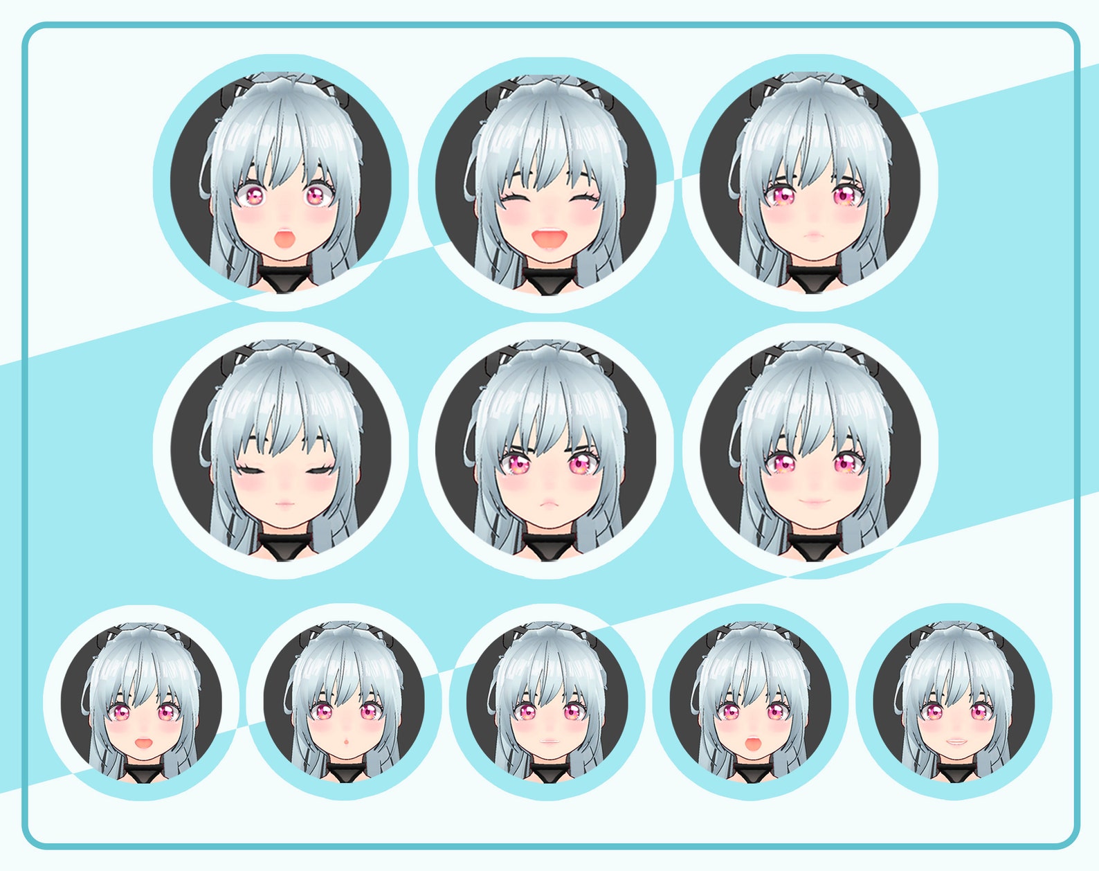 Premade 3D VTUBER Model | Adoptable | +52 BLENDSHAPES for Iphone/ipad ...