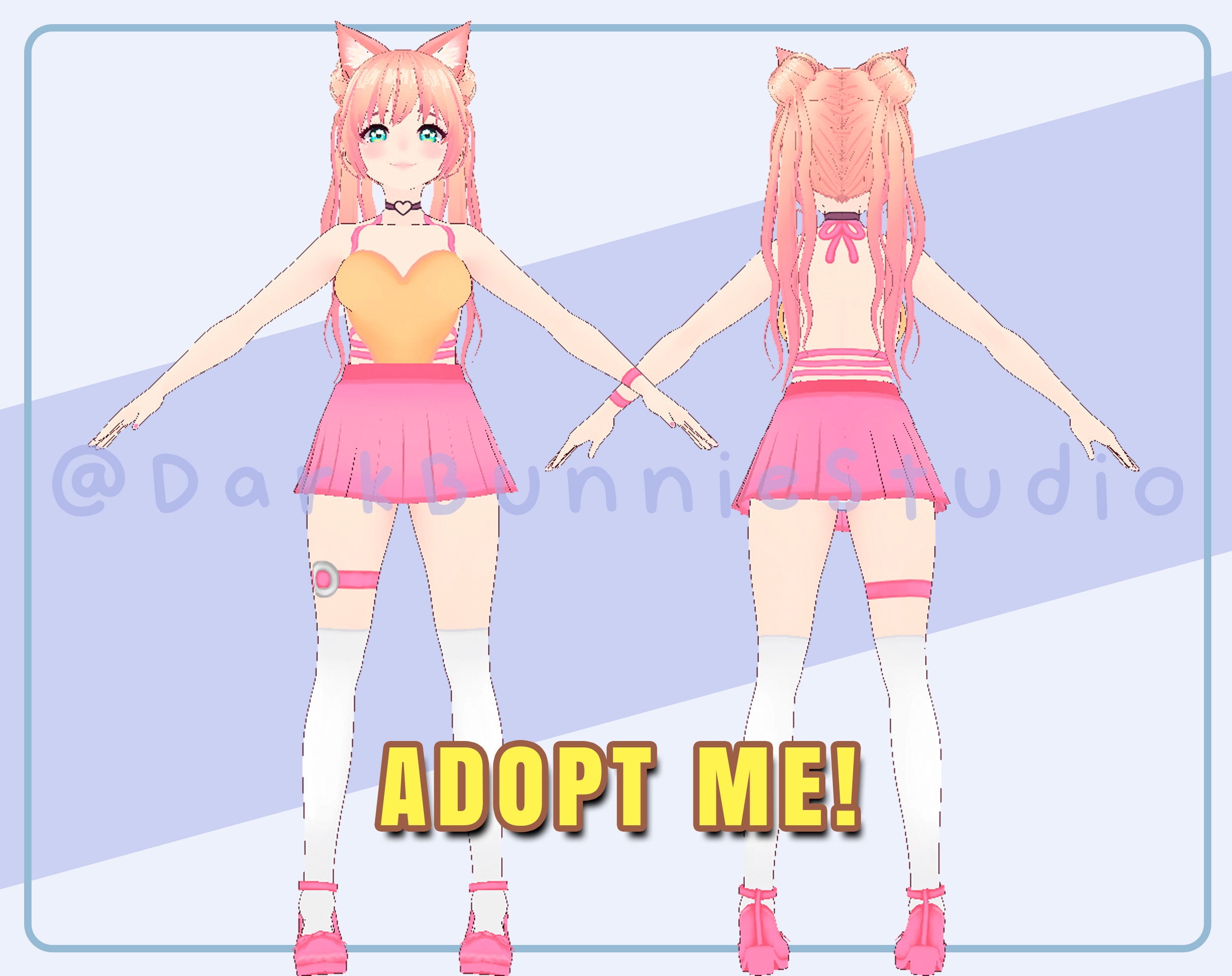 Premade 3D VTUBER Model Adoptable 52 BLENDSHAPES for Iphone/ipad VRM ...
