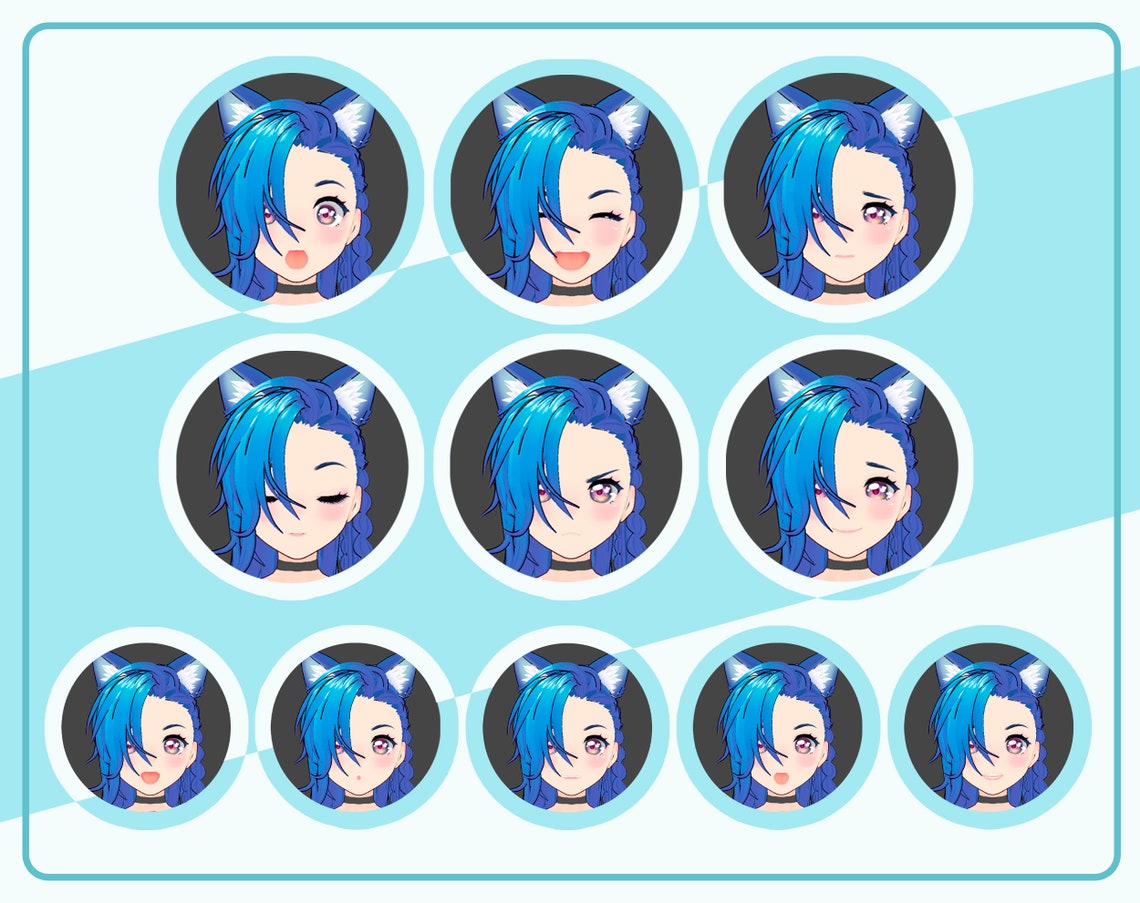 Premade 3D VTUBER Model | Adoptable | +52 BLENDSHAPES for Iphone/ipad ...